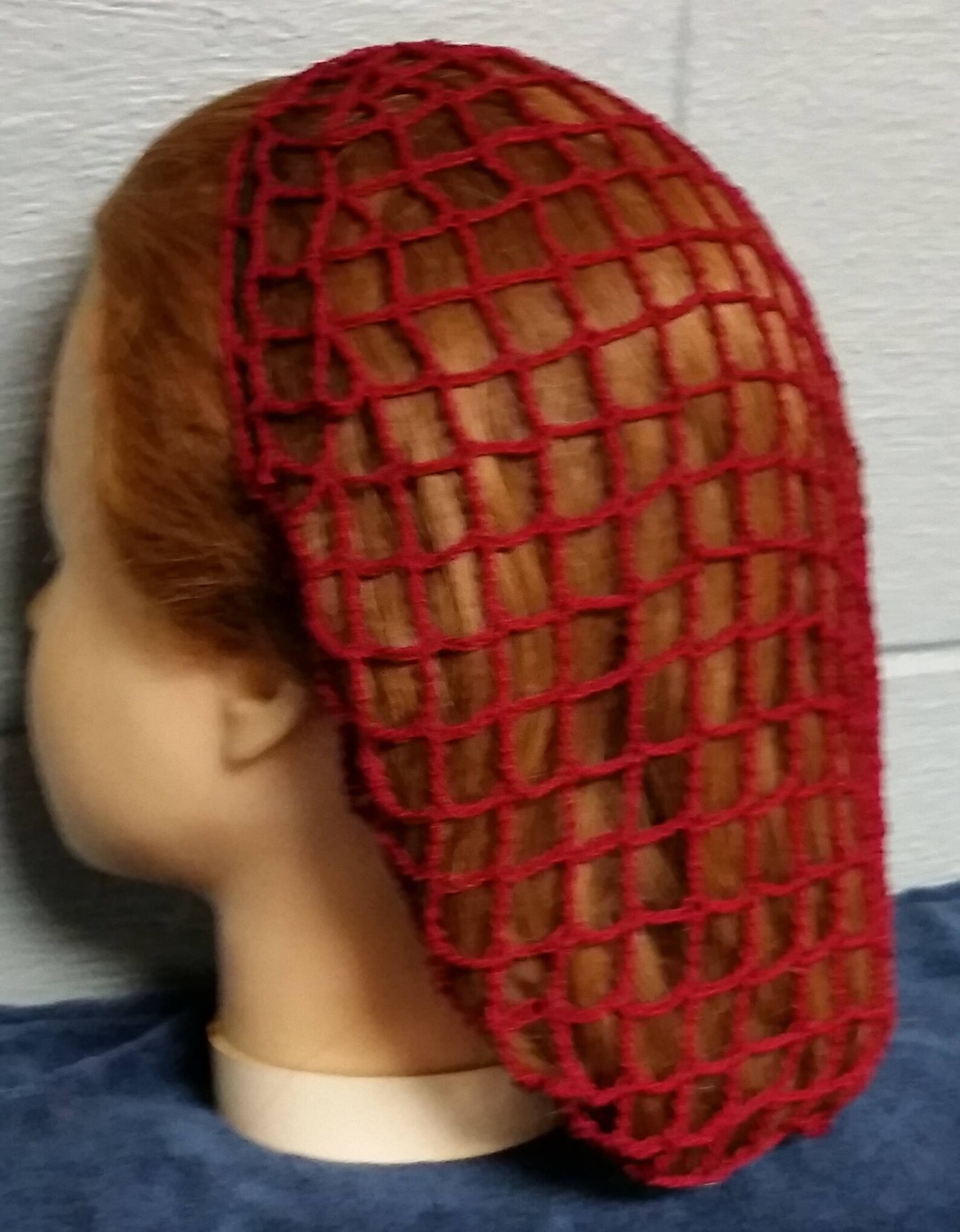 40's Square Net Hair Snood in Cotton - Etsy