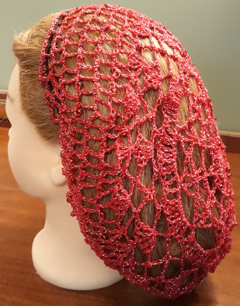 Simplicity Snood Pattern Beaded Alternating Rows in Metallic - Etsy