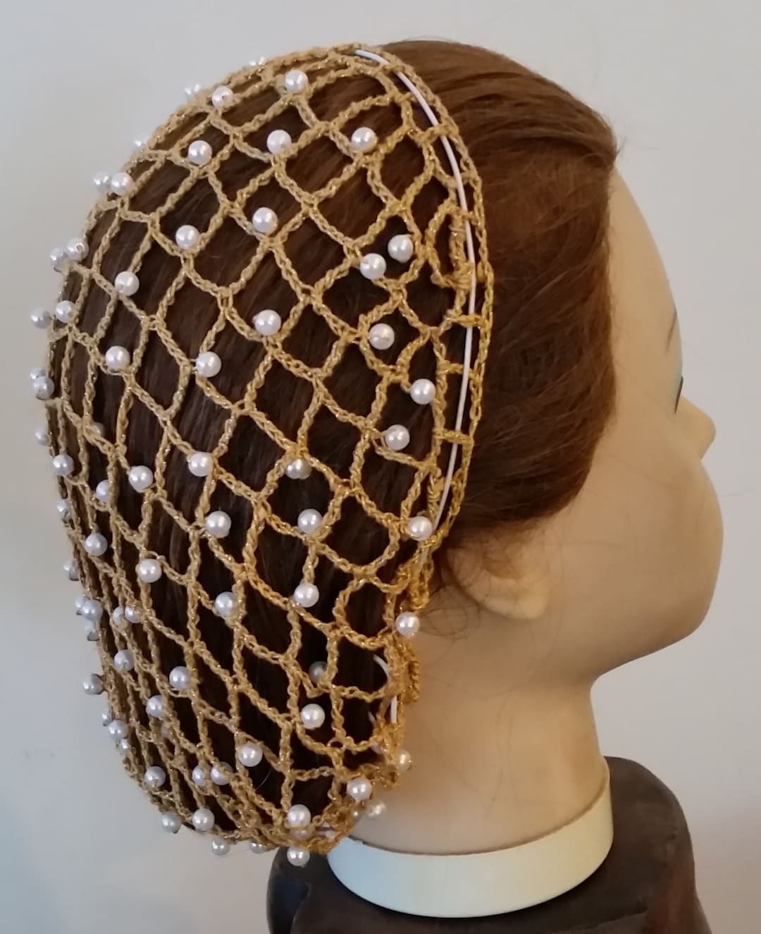 Ever After Replica Snood - Beaded Every Row in Metallic Combination ...