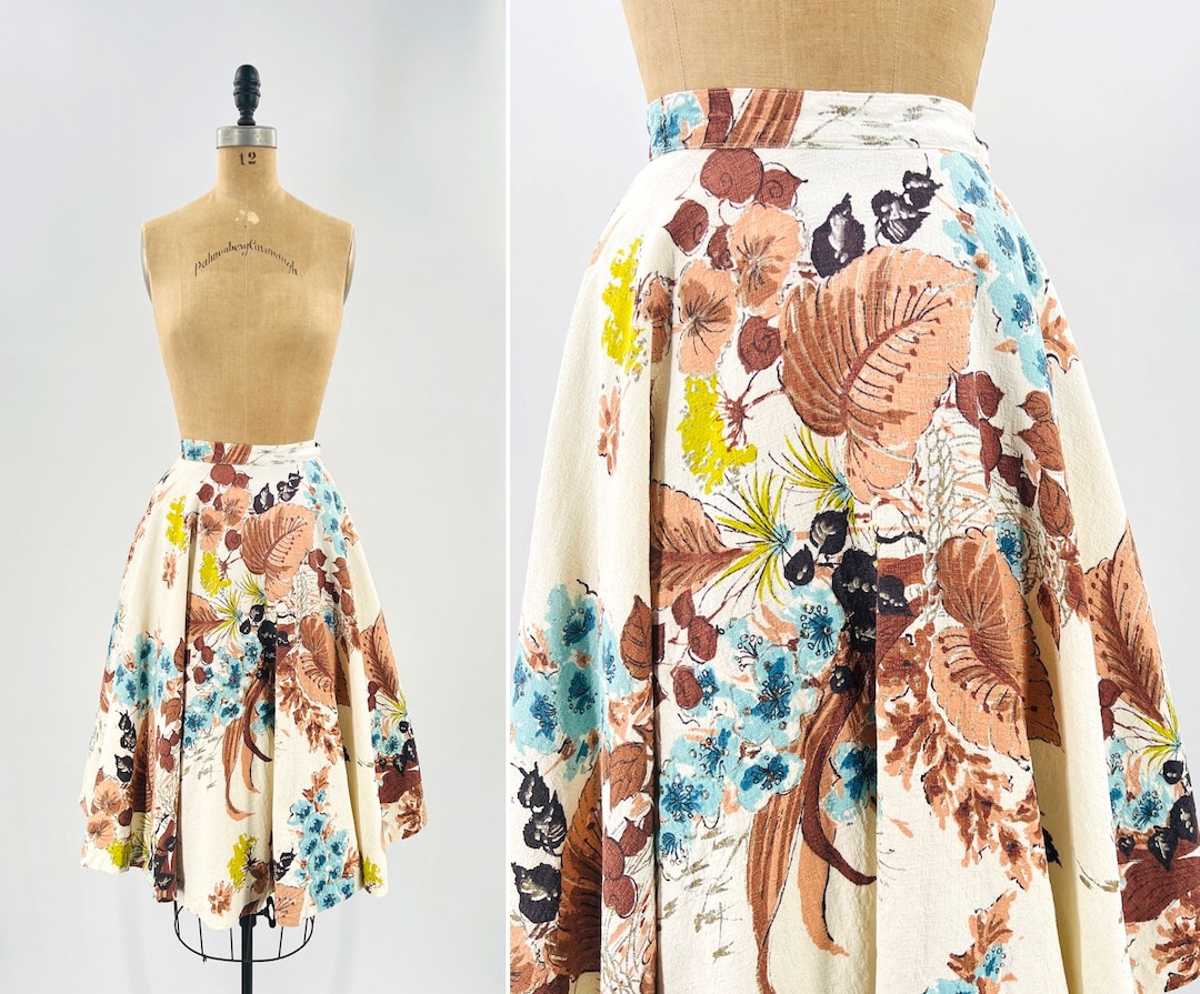 1950s A Beautiful Scene Skirt - Etsy