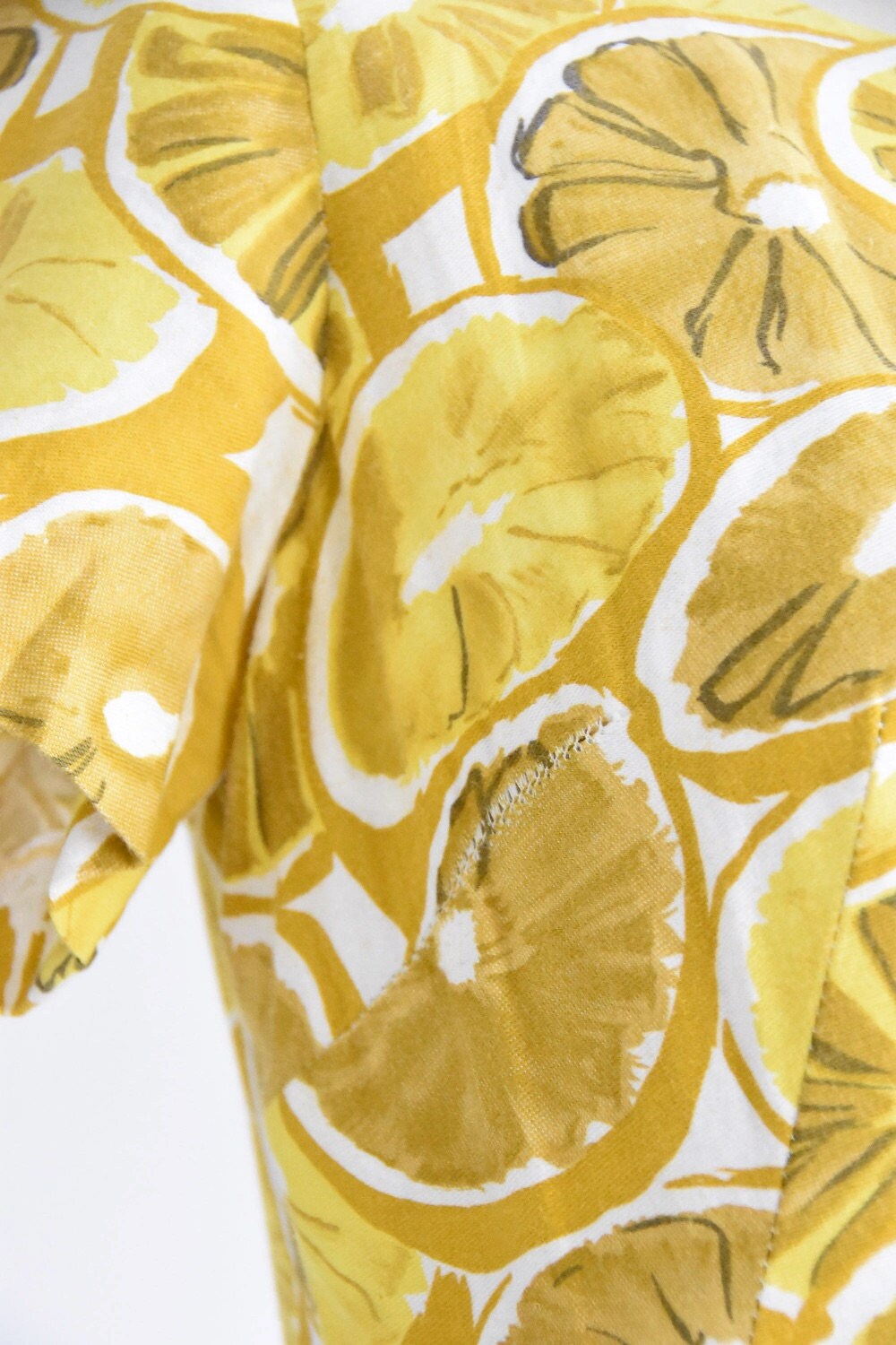 1950s Lemonade Dress/ Vintage 50s Novelty Daydress/ | Etsy