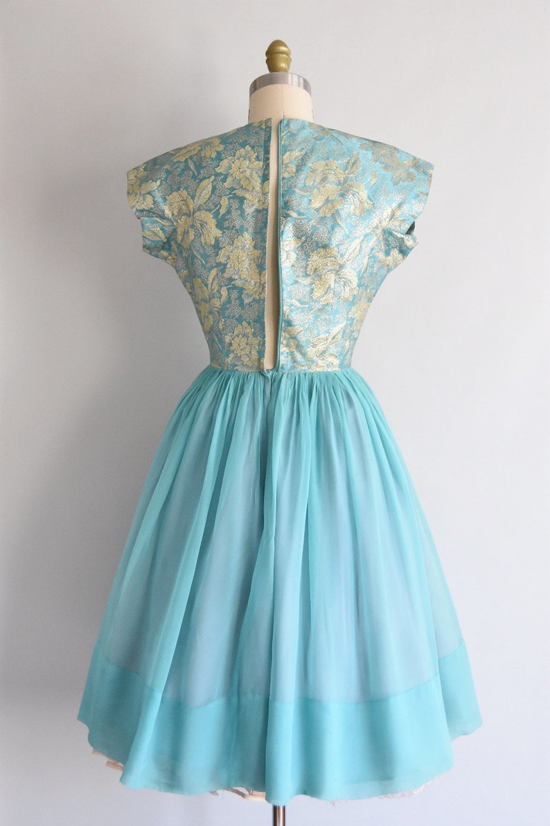 1950s Iris Goddess dress/ vintage 50s cocktail dress / Jay | Etsy
