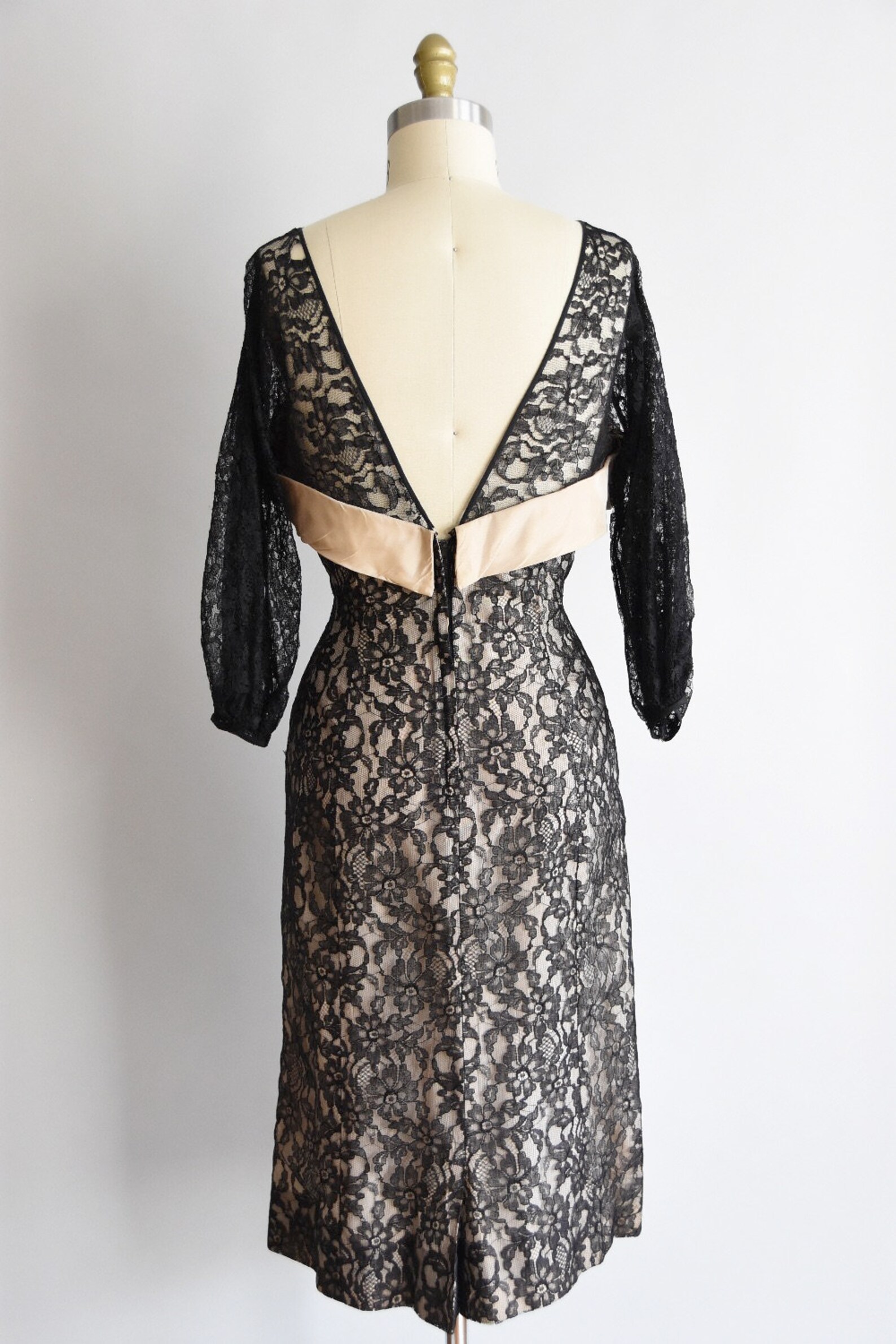 1950s Classic Cocktails Dress/ Vintage 50s Cocktail Dress /kaufman's ...