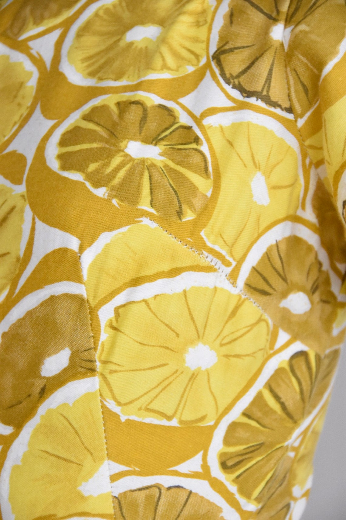 1950s Lemonade Dress/ Vintage 50s Novelty Daydress/ Sa'bett of ...