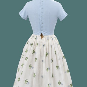 1956s Ms. Blue Sky Dress - Etsy