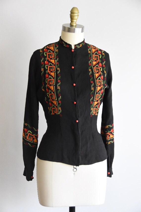 1930s Folk Roots blouse - Gem
