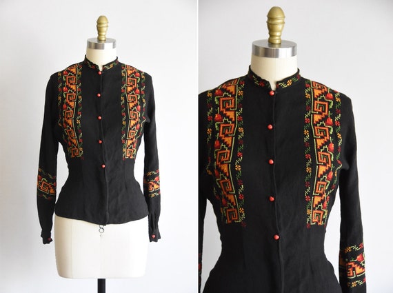 1930s Folk Roots blouse - Gem