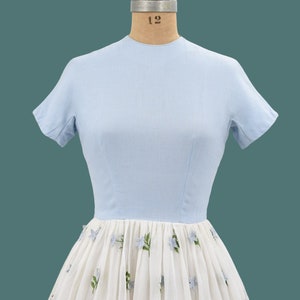 1956s Ms. Blue Sky Dress - Etsy