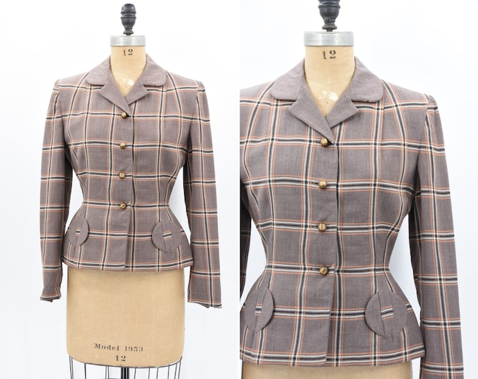 1940s Purple Suit Jacket | Blazer | Bust 32 | Vintage - Etsy