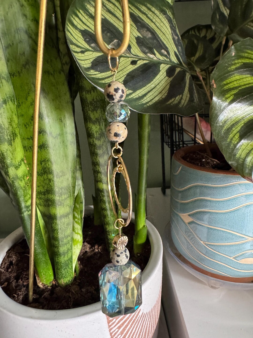Plant Stake With Suncatcher, Plant Lover Gift for Best Friend, Mom Gift ...