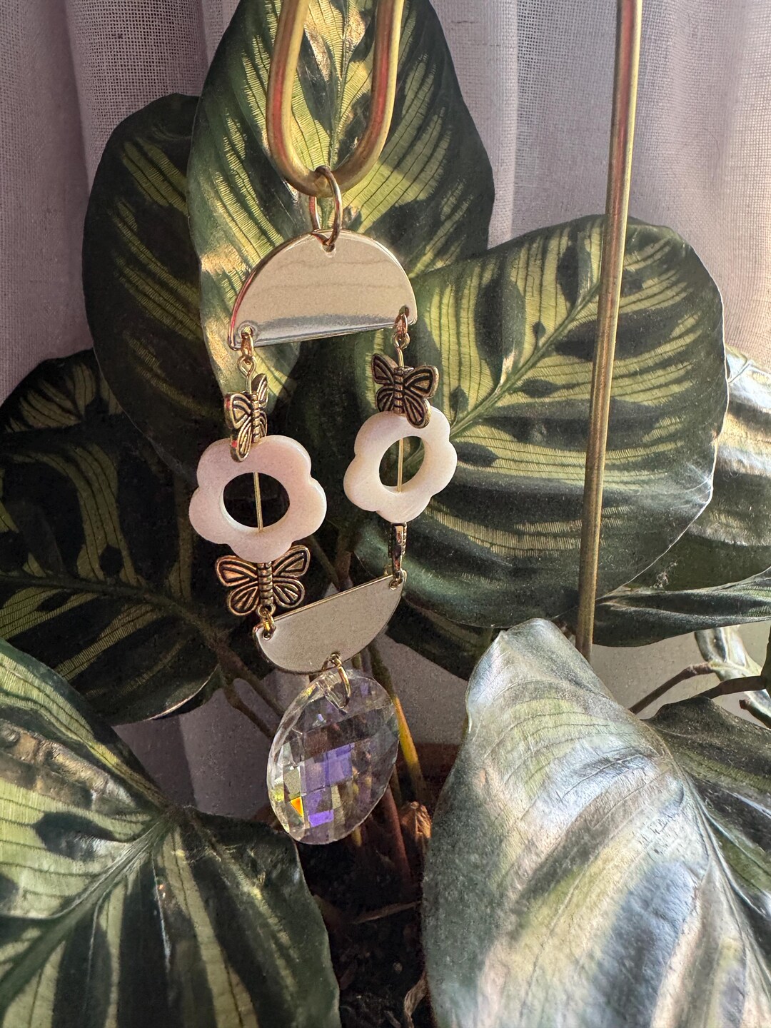 Plant Stake With Suncatcher, Plant Lover Gift for Best Friend, Mom Gift ...