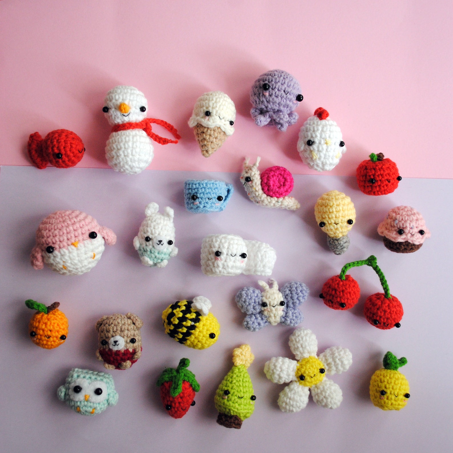 24 Mini Amigurumi Pattern. Pdf Crochet Pattern - Etsy Australia