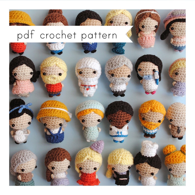 Tiny People Amigurumi Pattern. Pdf Crochet Pattern | Etsy