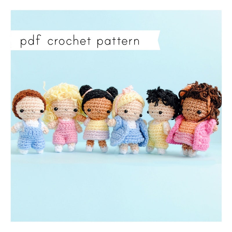 Mini Crochet Doll - Etsy