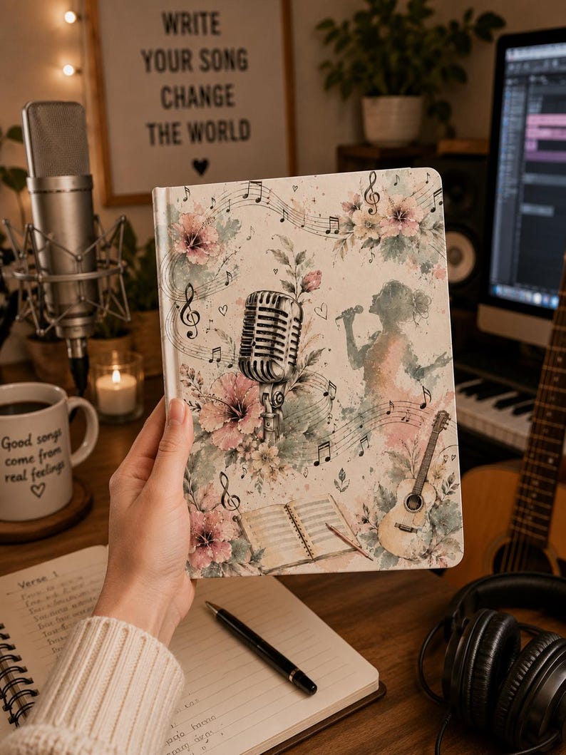 Songwriting Journal – Music Composition Notebook | Lyric Writing ...