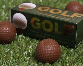 Chocolate Golf Clubs and Golf Balls Gift Set - Etsy