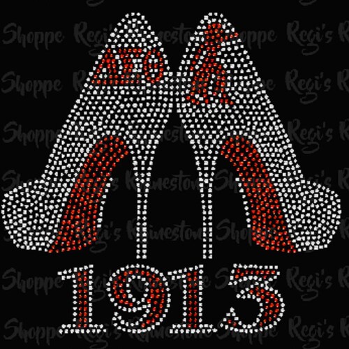 Sorority 1908 Heels Rhinestone Design Instant Digital Download - Etsy