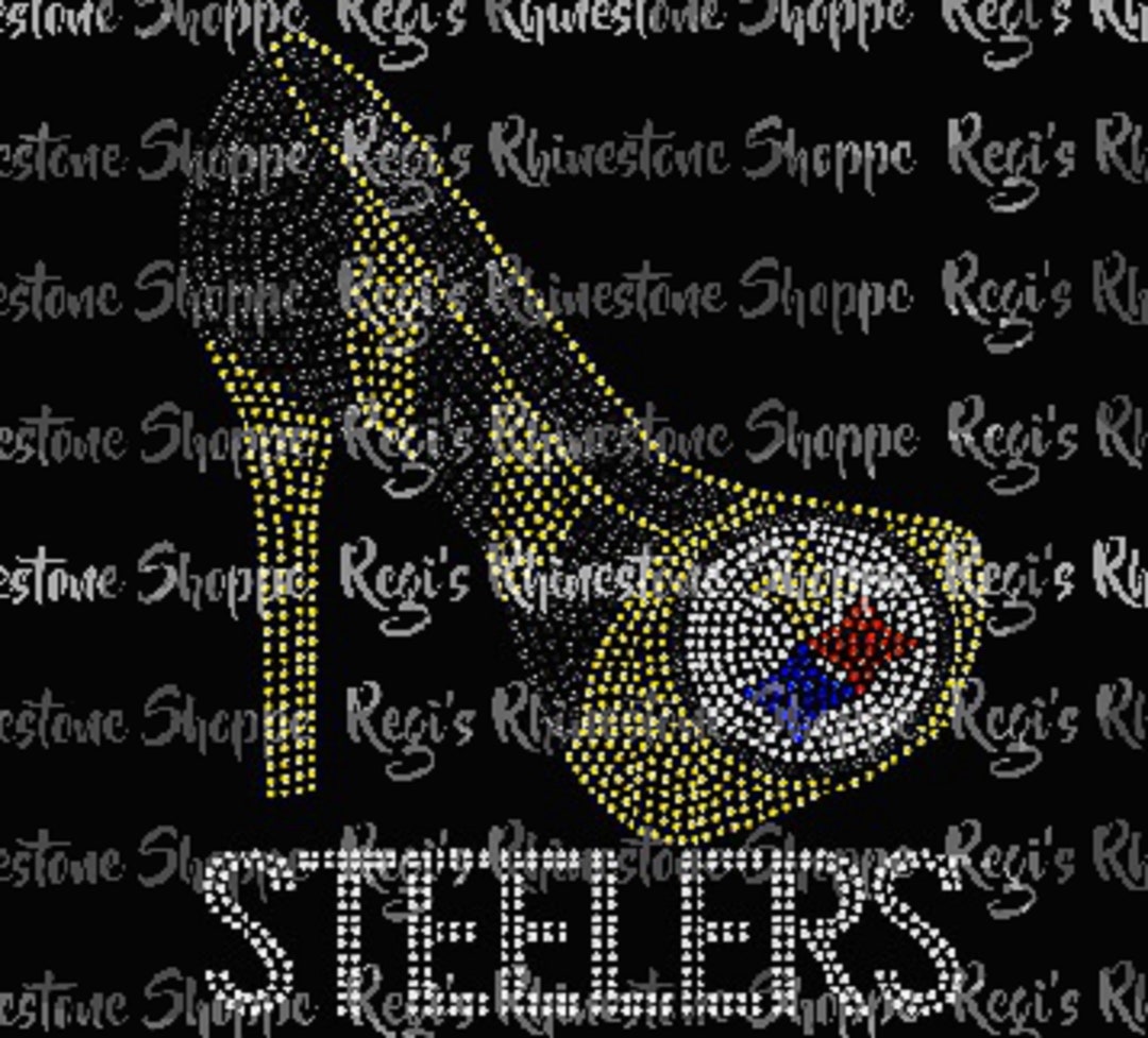 Steelers High Heel Football Rhinestone Design Instant Digital Download ...