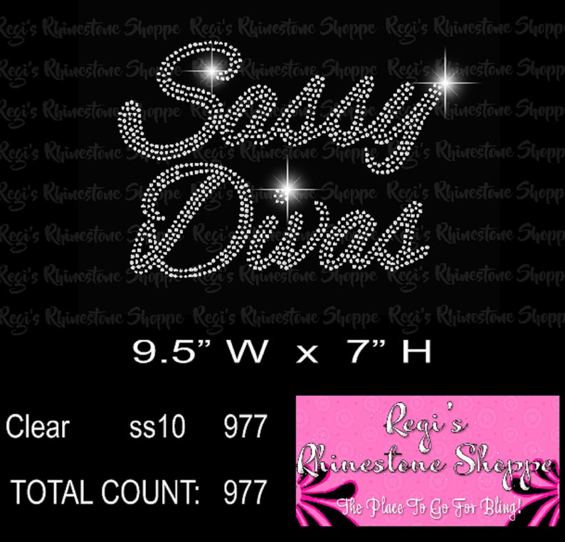 Sassy Divas Rhinestone Instant Digital Download (SVG, EPS, DSG) - Etsy