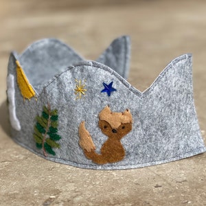 Nature Themed Felt Crown - Birthday Crown - Spring Crown - Felt Boy’s ...