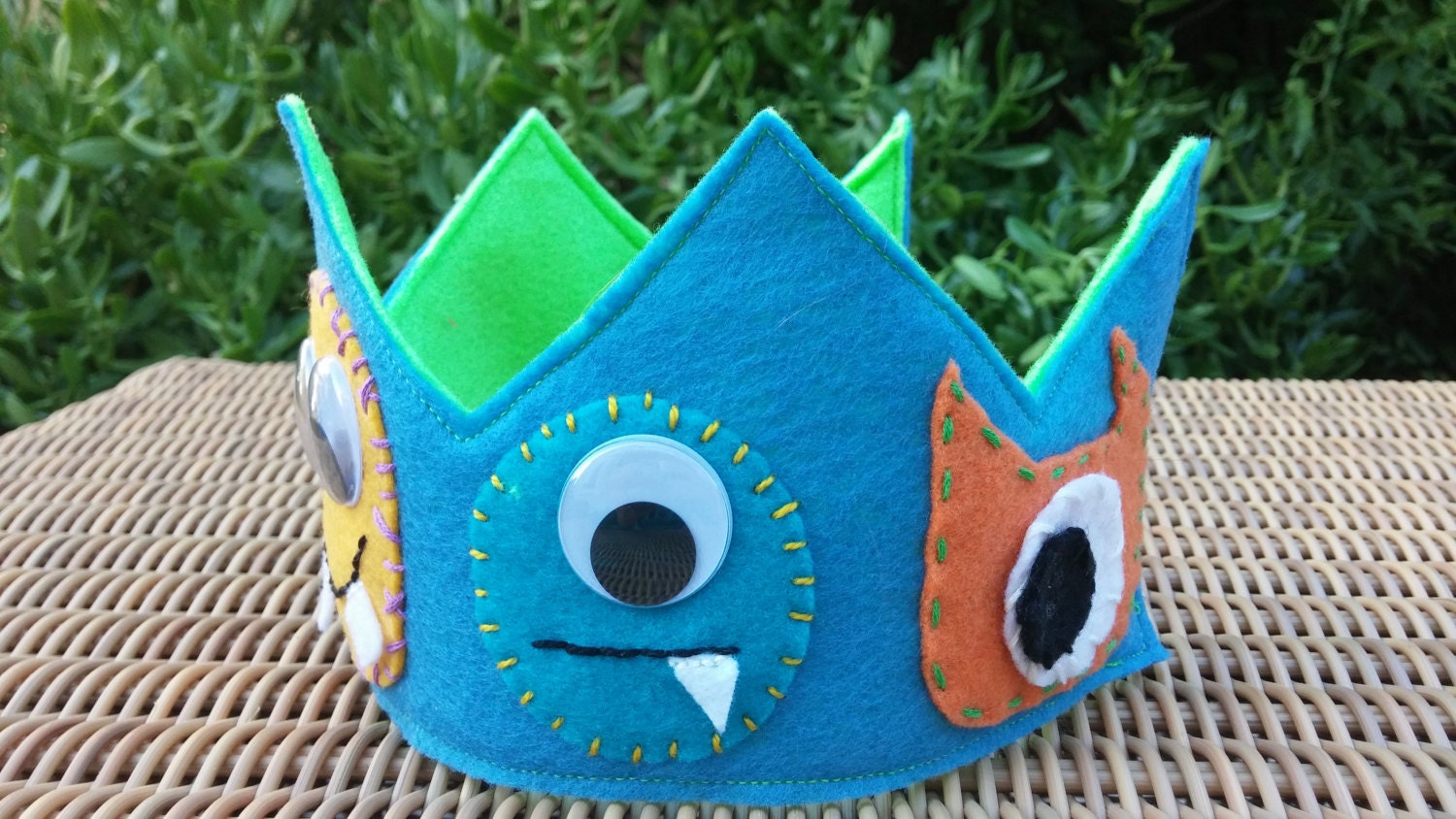 Felt Monster Birthday Crown | Etsy