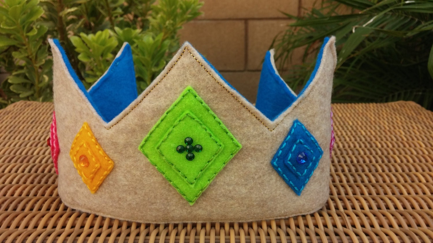 Rainbow Flowers/diamonds Birthday Crown - Etsy