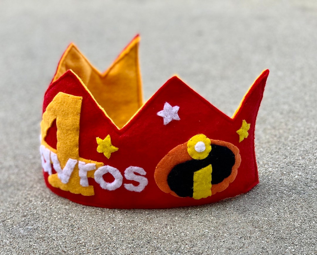 Incredibles Themed Felt Birthday Crown - Incredibles Birthday Crown ...