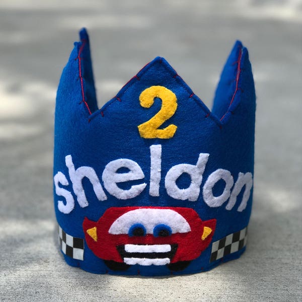 Lightning Mcqueen Car Crown - Etsy