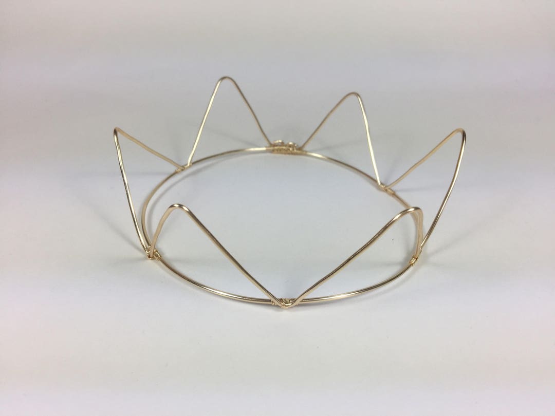Mini Gold Wire Crown, Festival Crown, Minimalist Gold Crown, Gold Wire ...