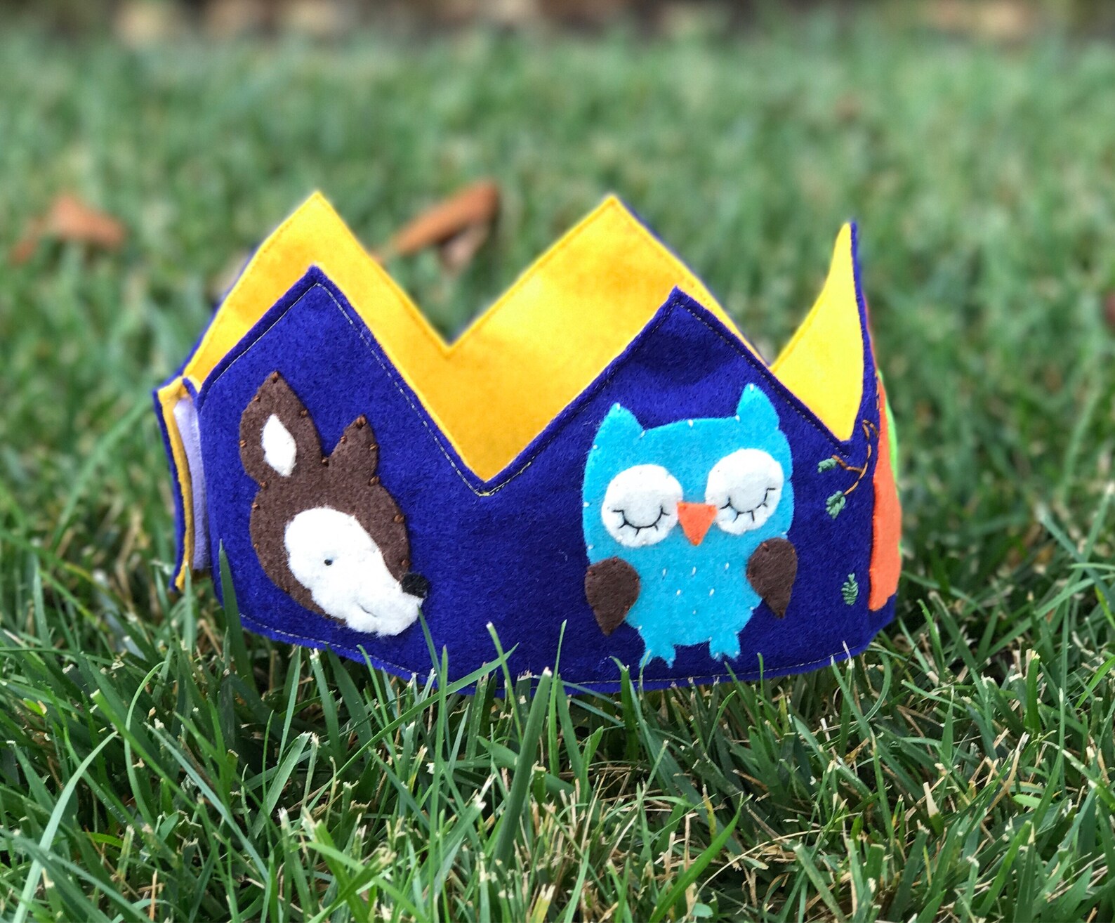 Forest Animals Woodland Creatures Personalized Felt Crown - Etsy