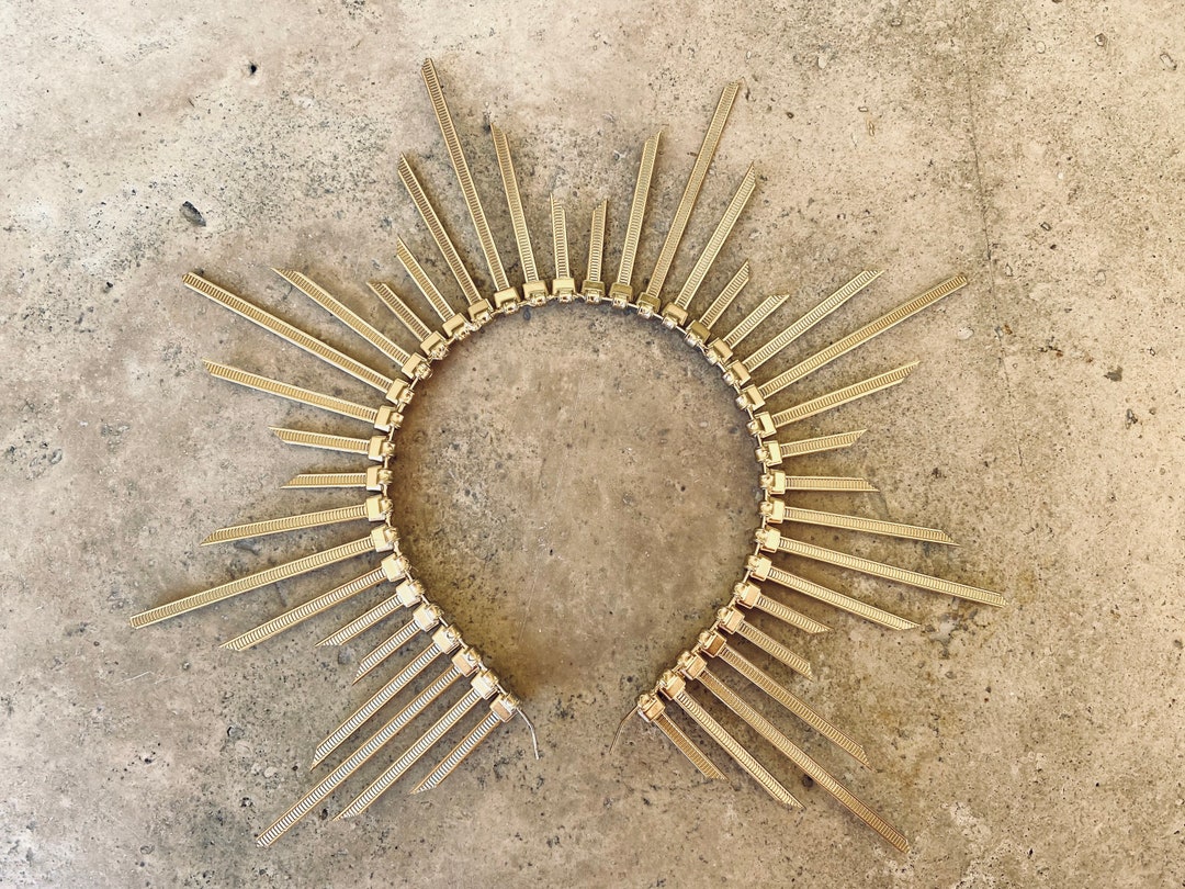 Halo Crown, Sunburst Crown, Gold Halo, Halo Headpiece, Sun Goddess Halo ...
