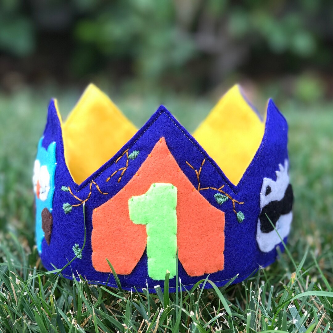 Forest Animals - Woodland Creatures Personalized Felt Crown - Smash ...