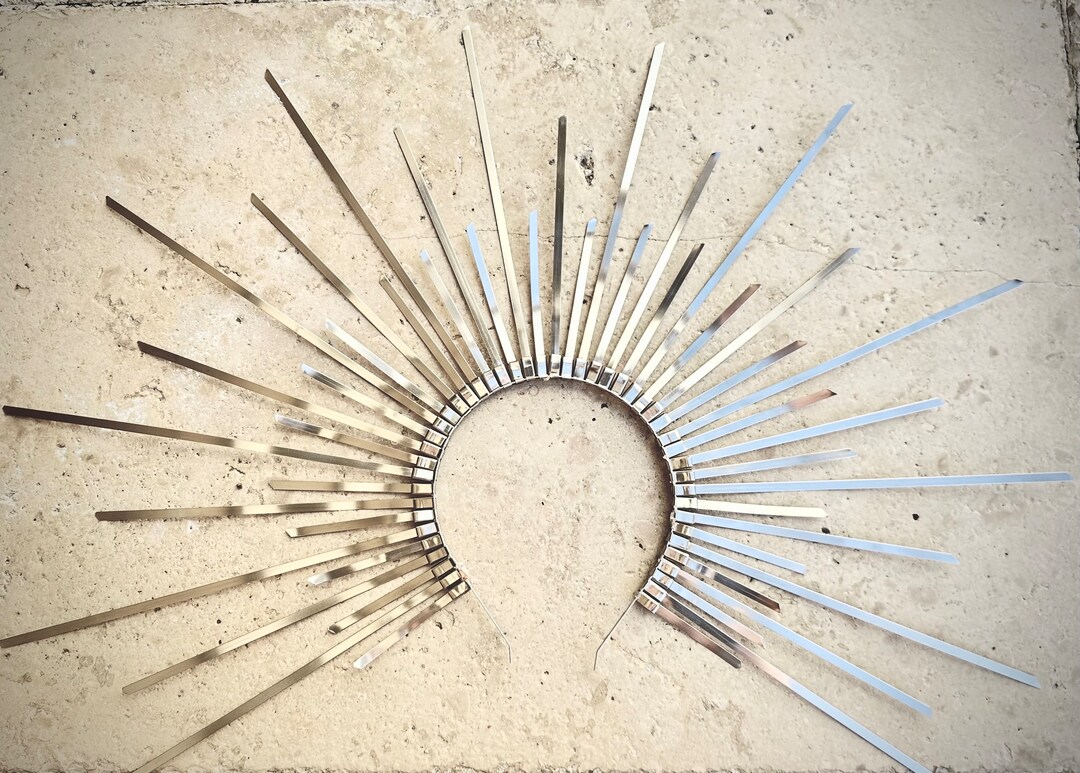 Metal Halo Crown, Silver Halo, Silver Headpiece, Festival Crown ...
