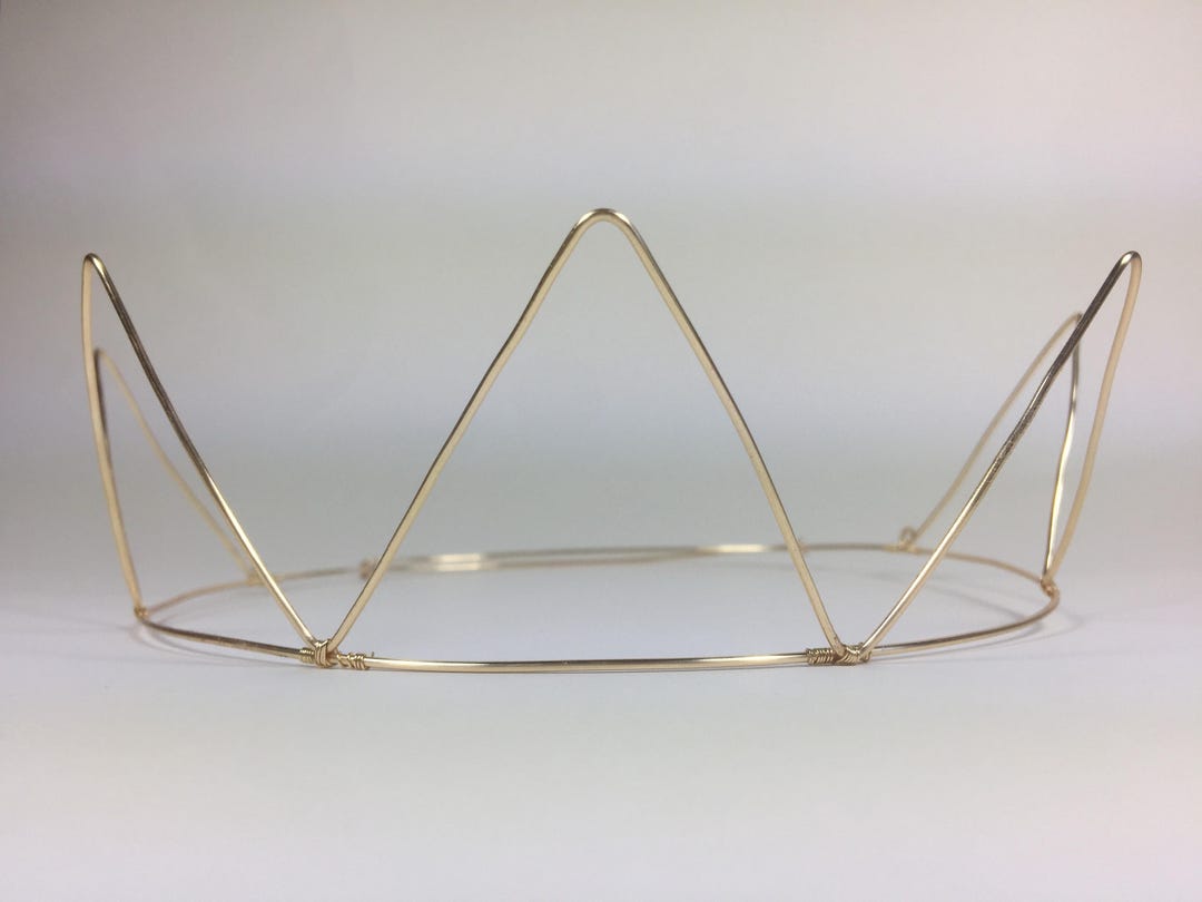 Gold Wire Crown, Festival Crown, Gold Minimalist Crown, Gold Tiara ...