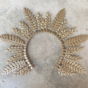 Halo Crown Sunburst Crown Mother Nature Crown Mother Nature Halo Metal ...