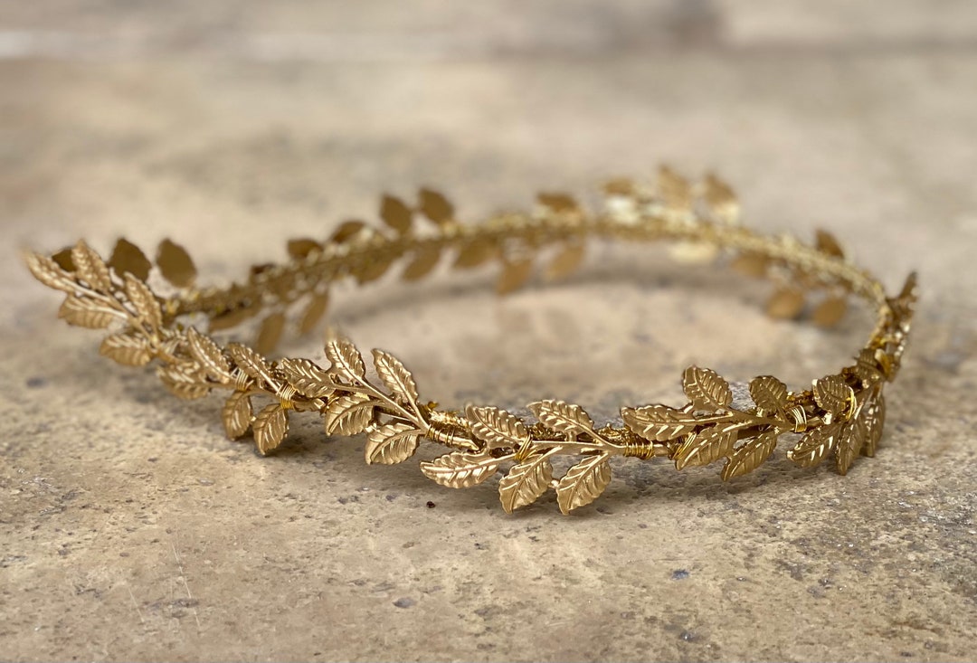 Halo Crown, Gold Wreath Crown, Laurel Wreath Crown, Greek God Crown ...