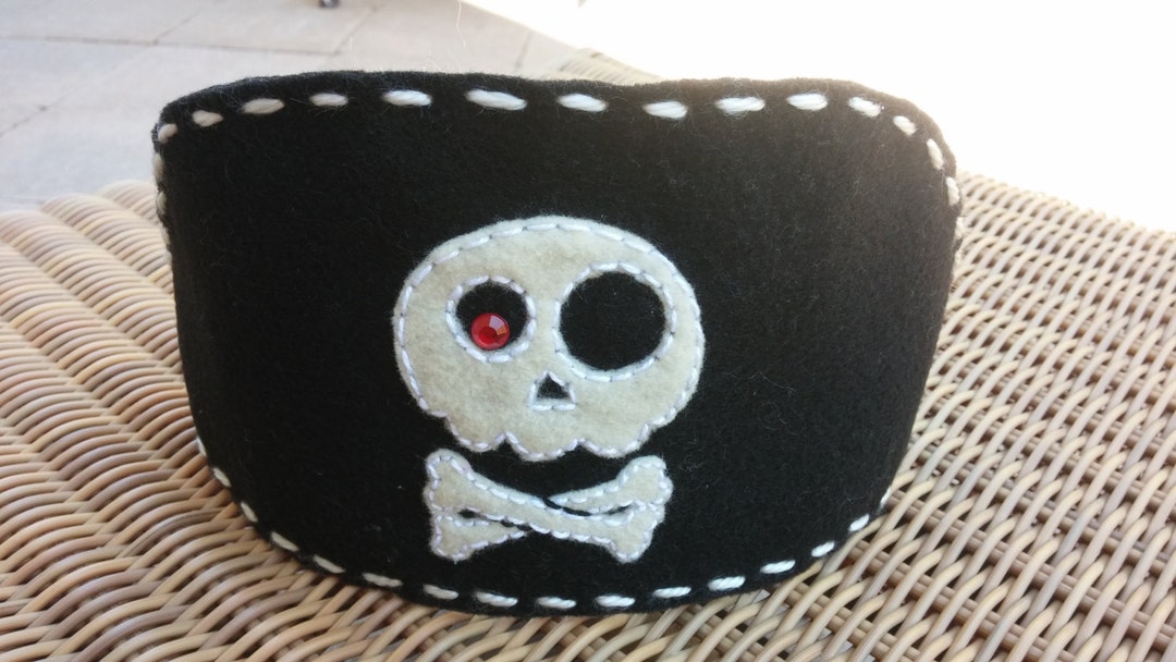 Felt Pirate Costume Crown - Pirate Birthday Crown - Jack Sparrow ...