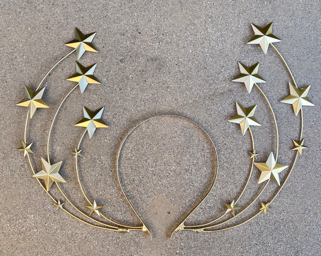 Gold Star Halo Crown, Sunburst Headpiece, Bridal Met Gala Style, Hedy ...