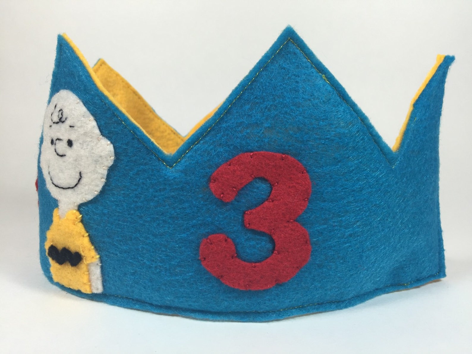 Charlie Brown Themed Felt Birthday Crown Peanuts Snoopy - Etsy