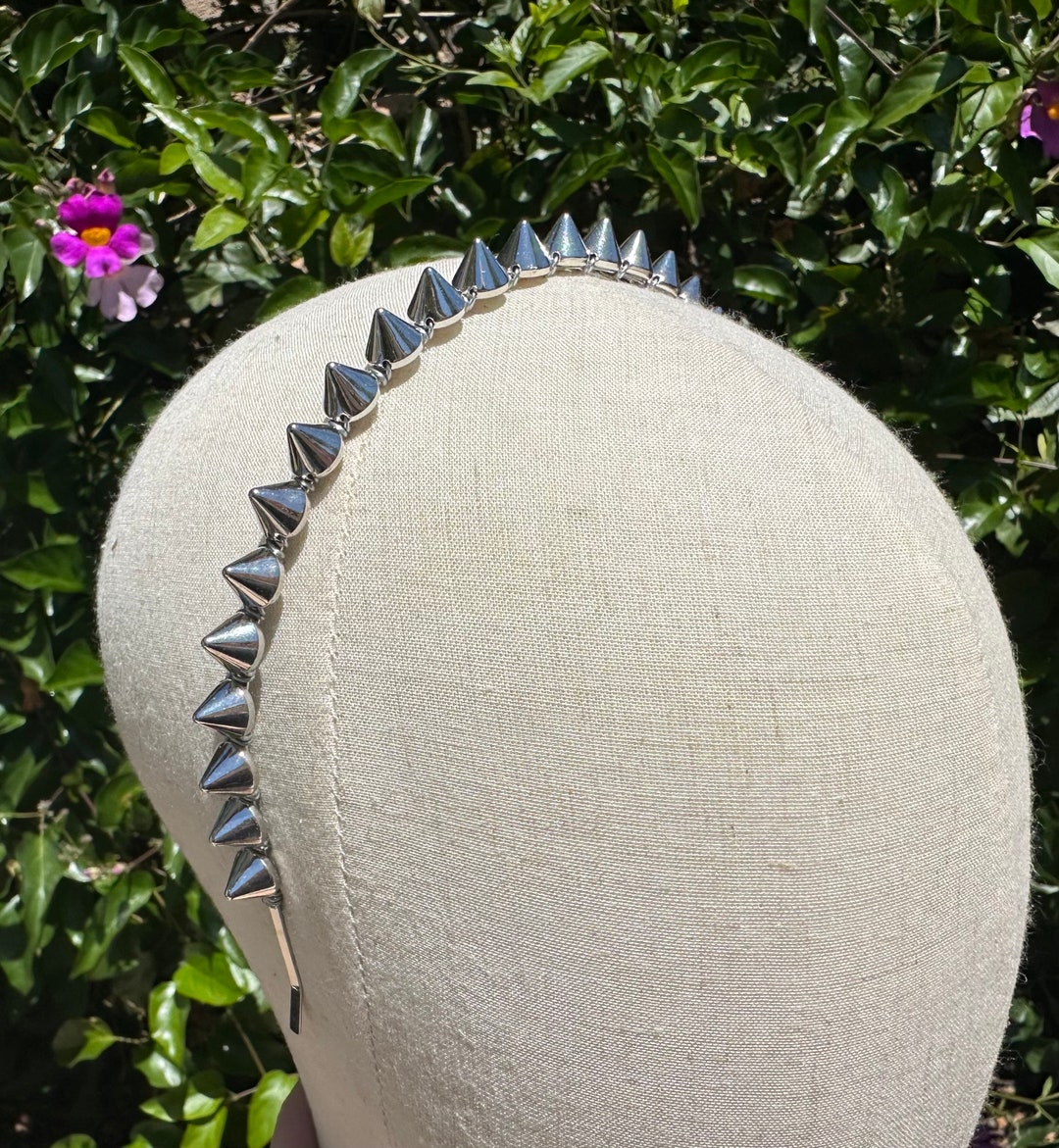 METAL Spike Halo Crown - Spike Crown - Gothic Crown -sunburst Halo ...