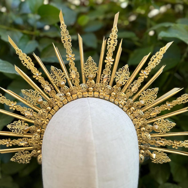 Tiara Sun Goddess Crown - Etsy