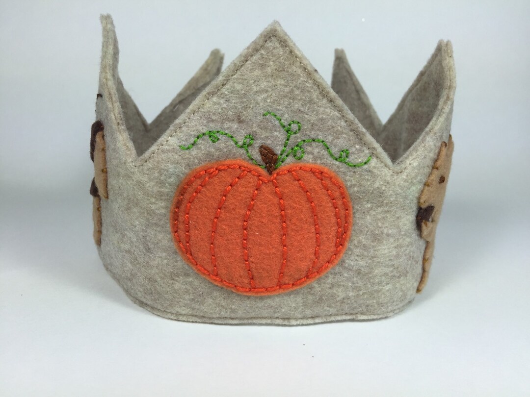 Personalized Fall/nature Themed Felt Birthday Crown - Etsy