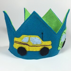 Fun Cars Themed Felt Birthday Crown - Etsy