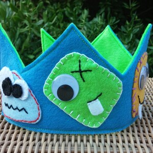 Felt Monster Birthday Crown - Etsy