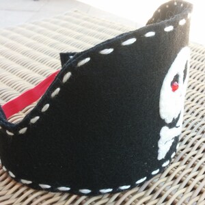 Felt Pirate Costume Crown - Pirate Birthday Crown - Jack Sparrow ...