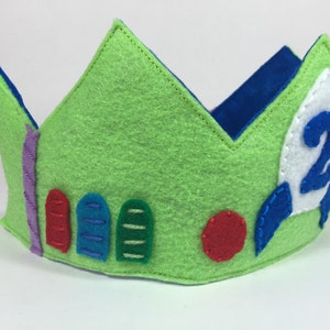 Buzz Lightyear Felt Birthday Crown - Toy Story Birthday Crown - Buzz ...