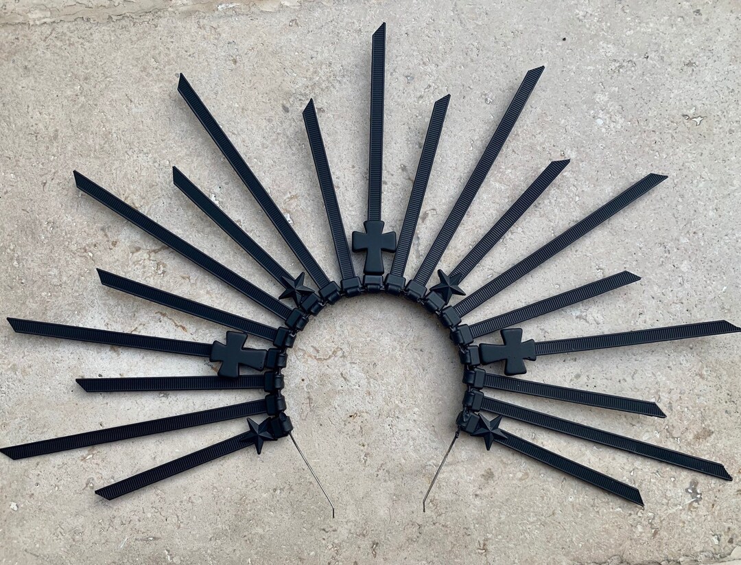 Halo Crown, Sunburst Crown, Black Halo Crown, Gothic Halo, Black Crown ...