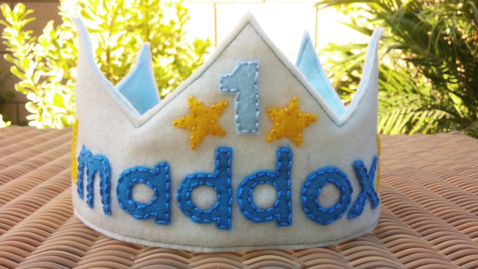 Personalized Felt Birthday Crown, Personalized Birthday Gift, Children ...