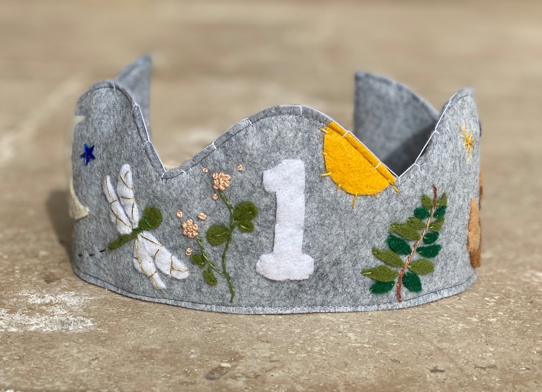 Nature Themed Felt Crown - Birthday Crown - Spring Crown - Felt Boy’s ...