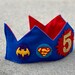 Superhero Theme Felt Birthday Crown - Etsy
